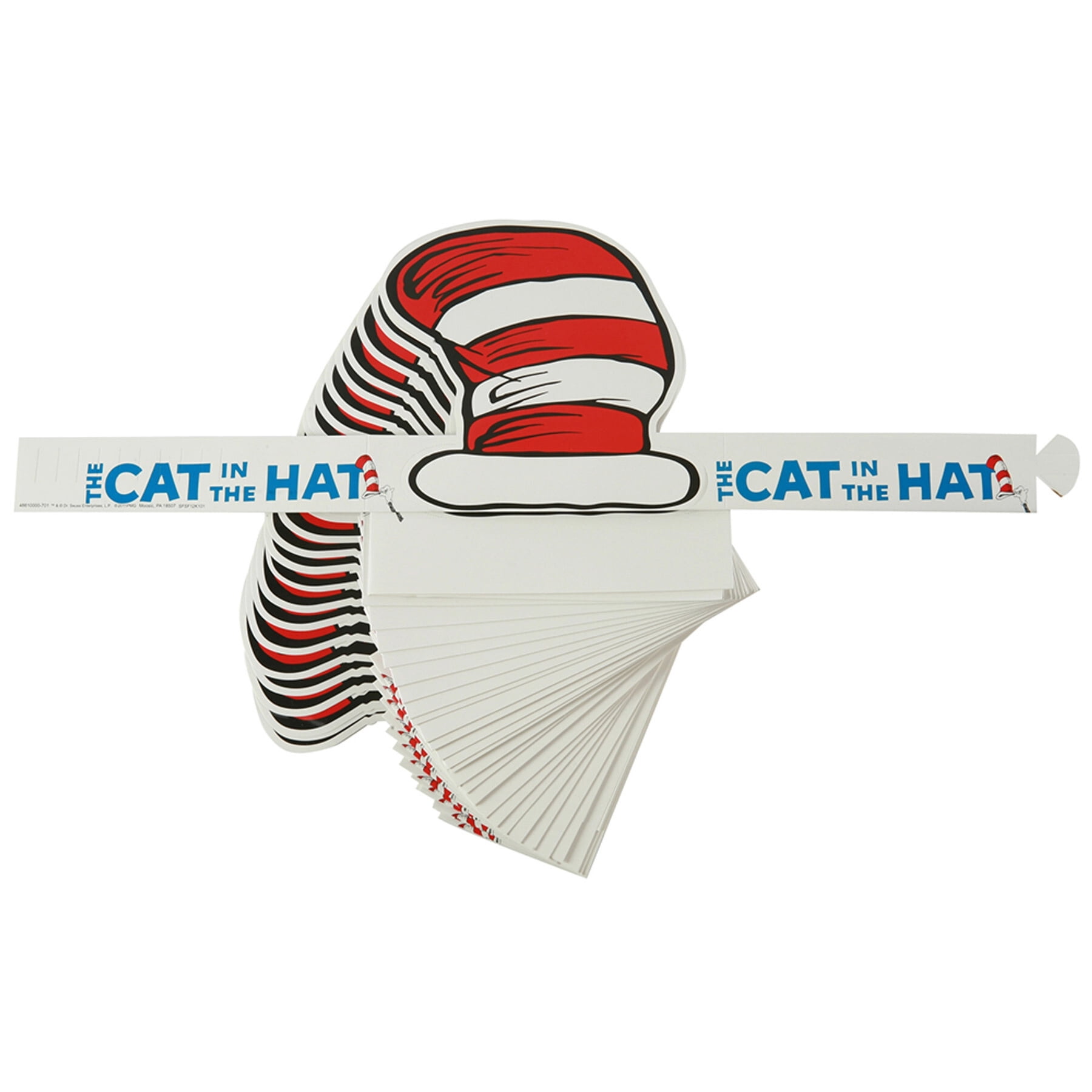 Eureka Dr. Seuss Cat's Hat Wearable Cut Out Hats, 32 Per Pack - Walmart.com
