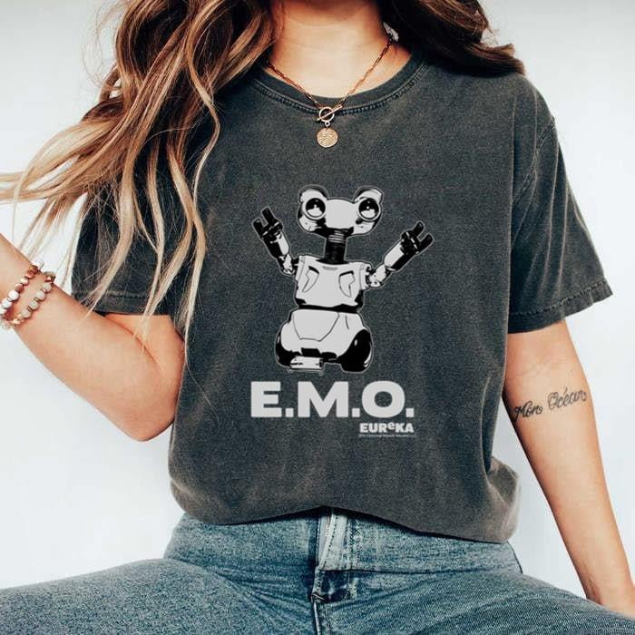 Eureka EMO COMFORT COLOR T-SHIRT Mens License Classic Sci-FI Robot, for ...