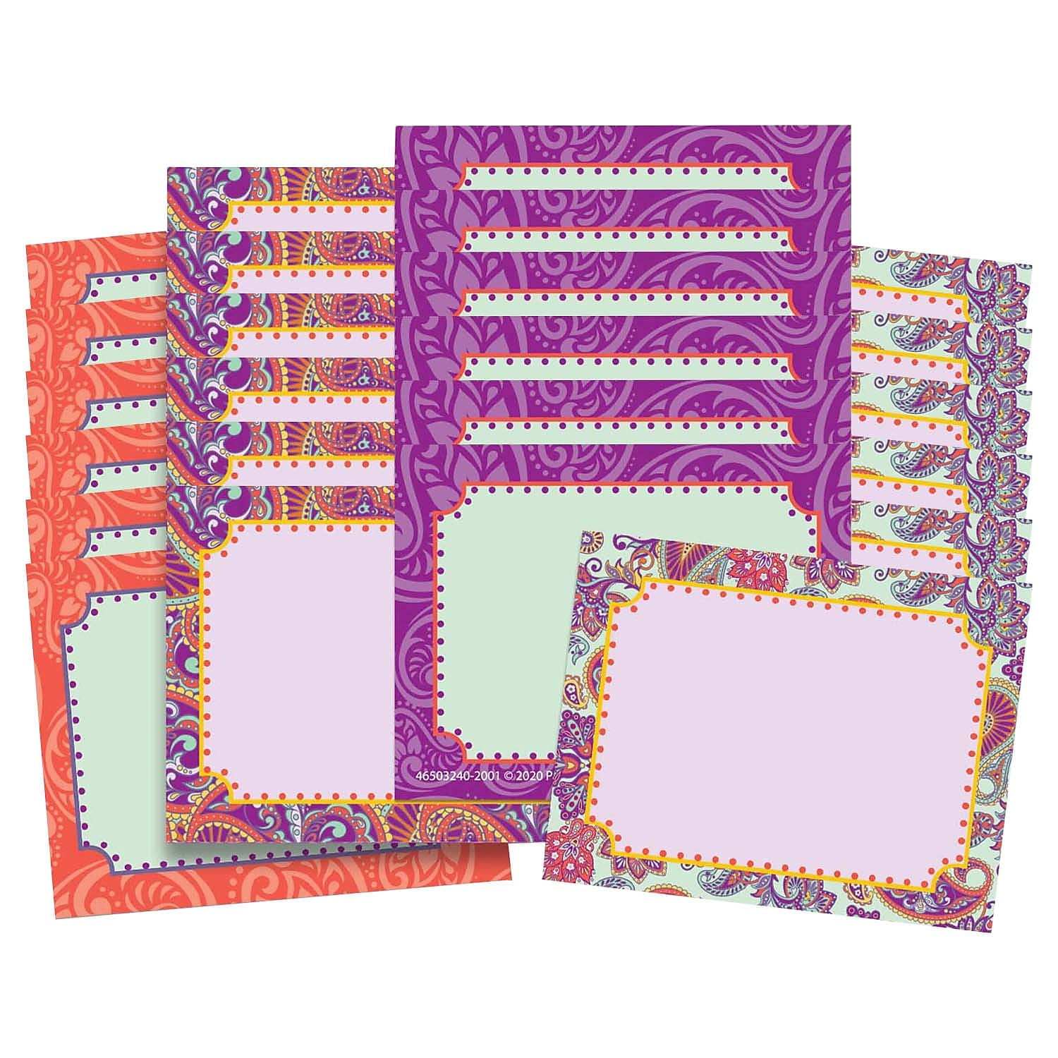 Eureka EU-650324-6 Positively Paisley Name Tags - 6 per Pack - Walmart.com