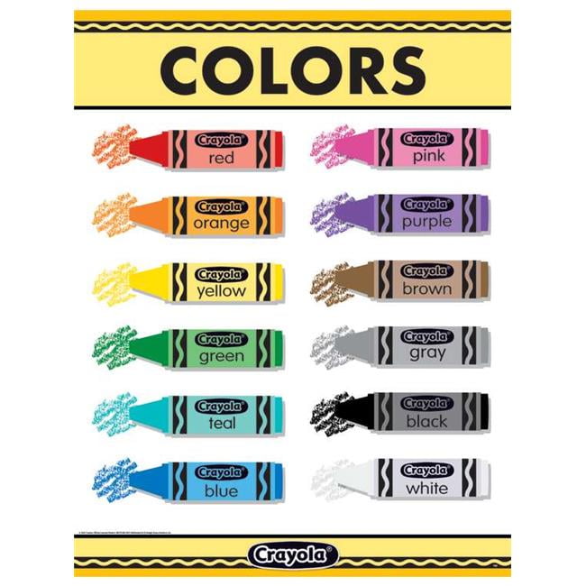 Eureka EU-837554 17 x 22 in. Crayola Colors Chart - Walmart.com