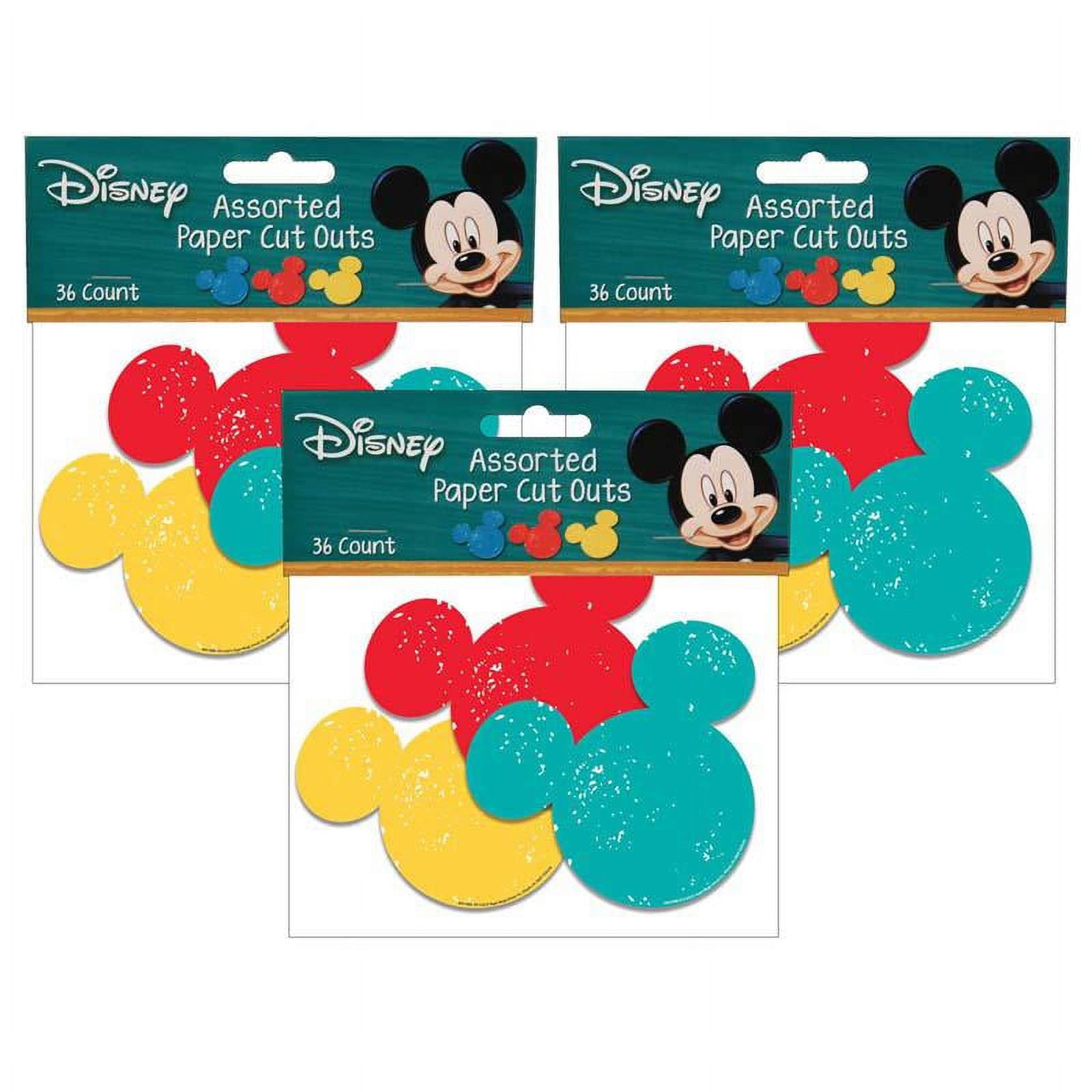 Eureka EU-841008-3 Mickey Mouse Paper Cut Outs (3 PK) - Walmart.com