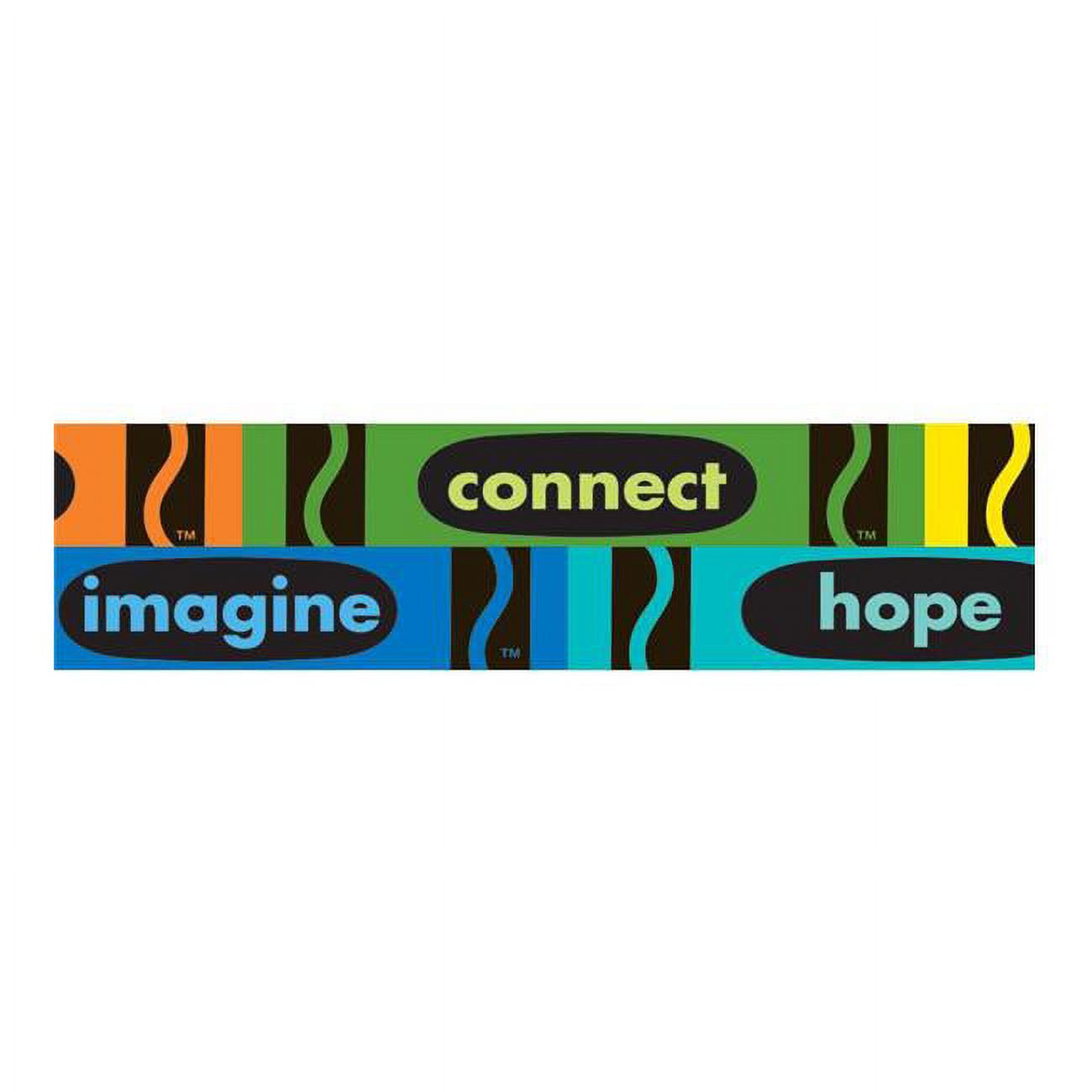 Eureka EU-845674 1.75 x 37 in. Crayola Inspirational Words Deco Trim ...