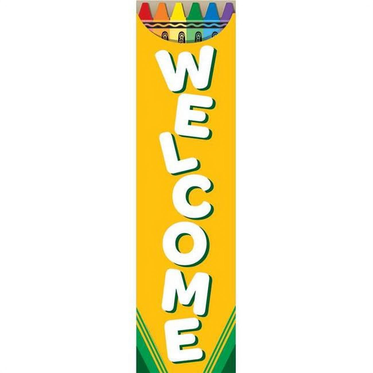 Eureka EU-849345 12 x 45 in. Crayola Vertical Welcome Banner - Walmart.com