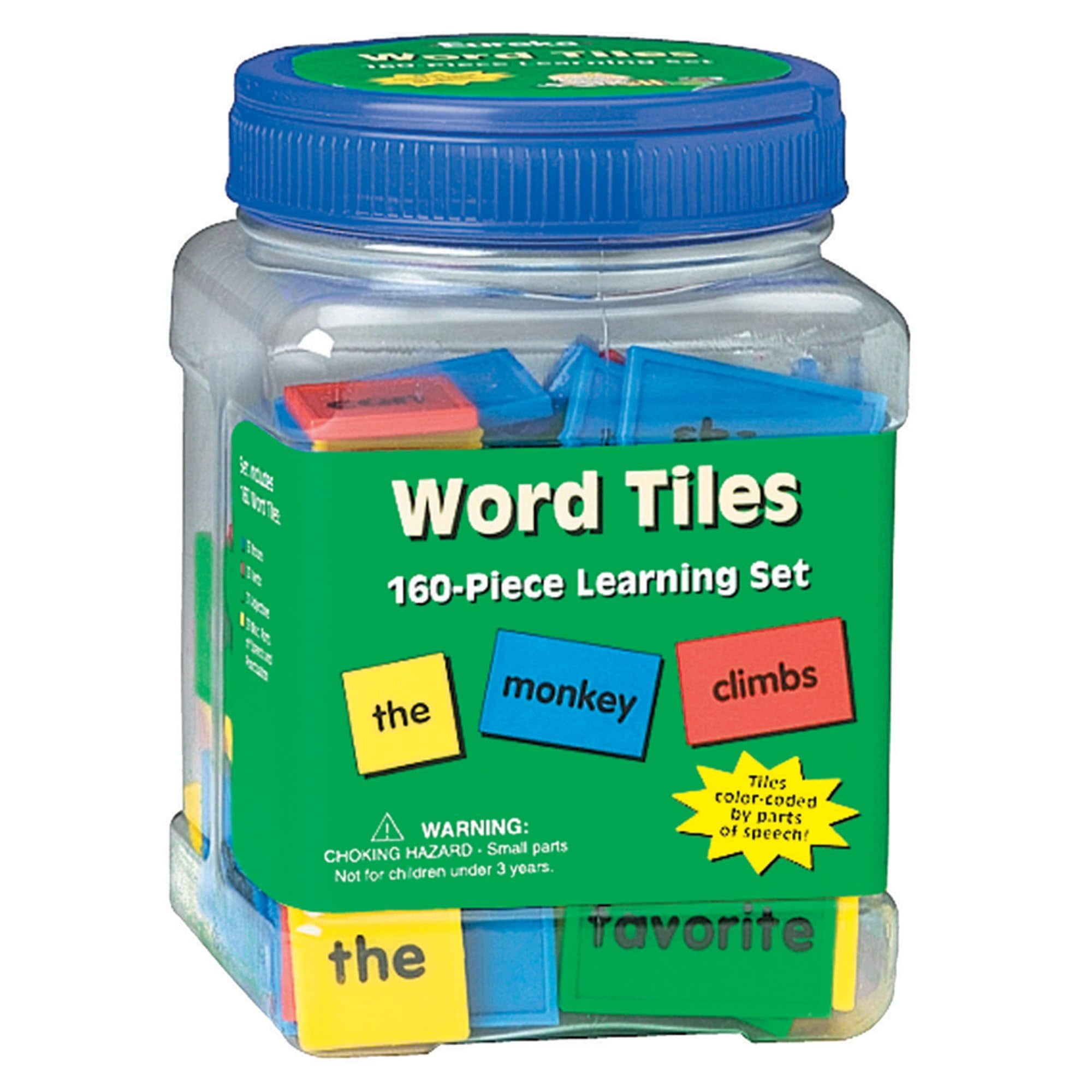 Eureka Educational Tub of MMF7 Word Tiles Classroom Supplies for ...