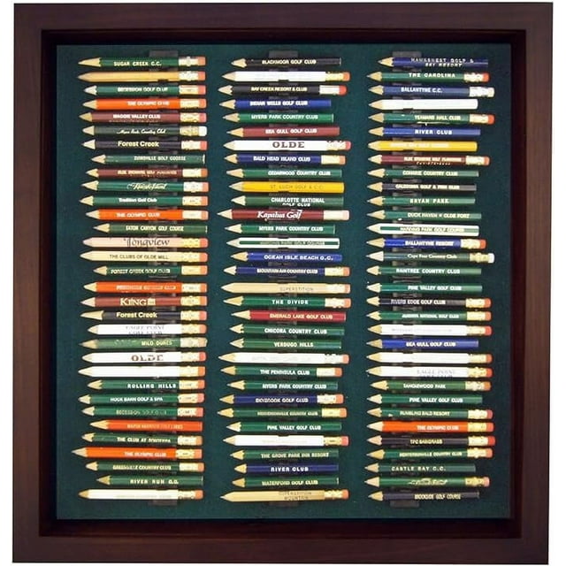 Eureka Golf Pencil Display Case with Acrylic Cover | Holds 96 Round or ...