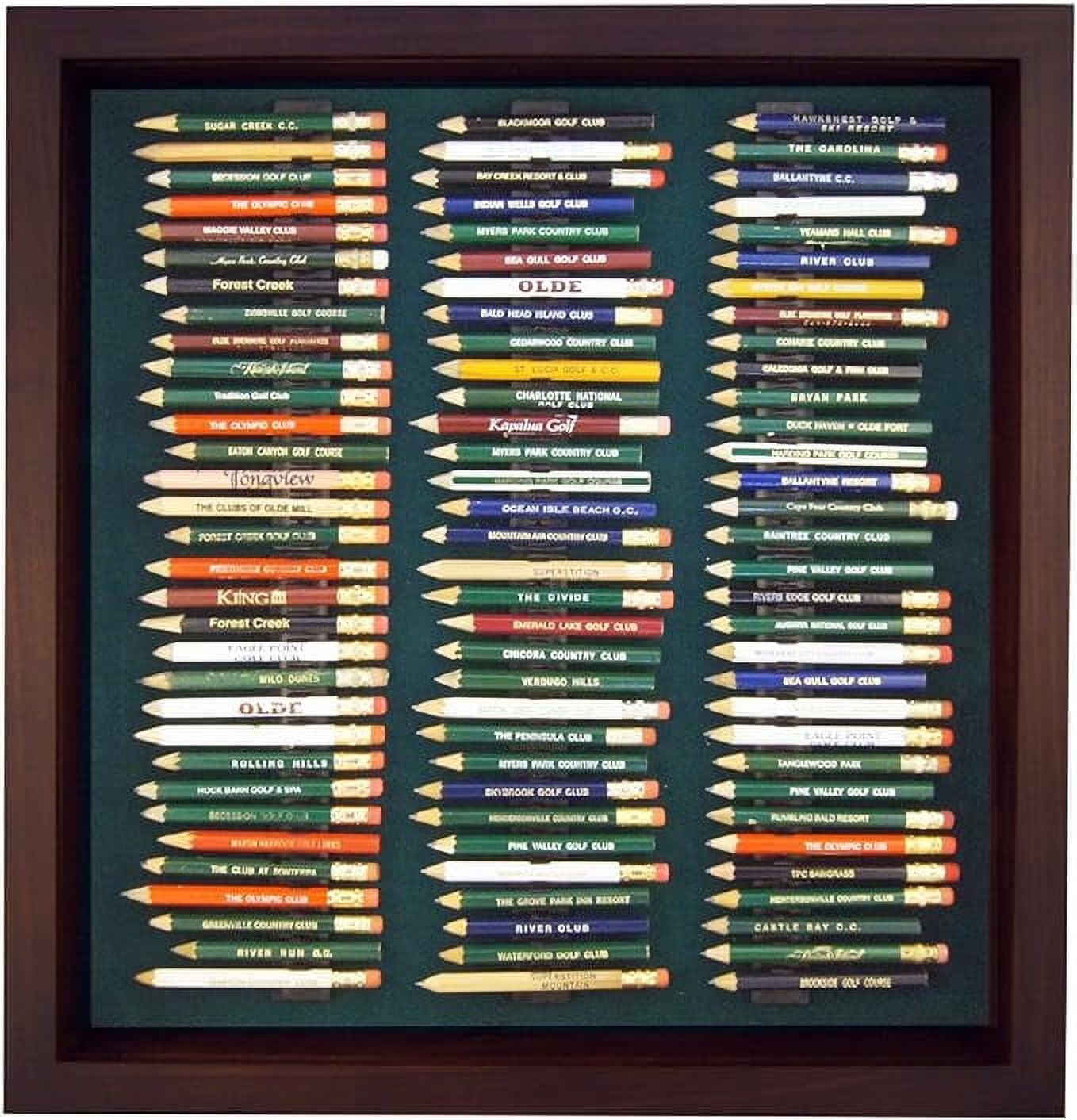 Eureka Golf Pencil Display Case with Acrylic Cover | Holds 96 Round or ...