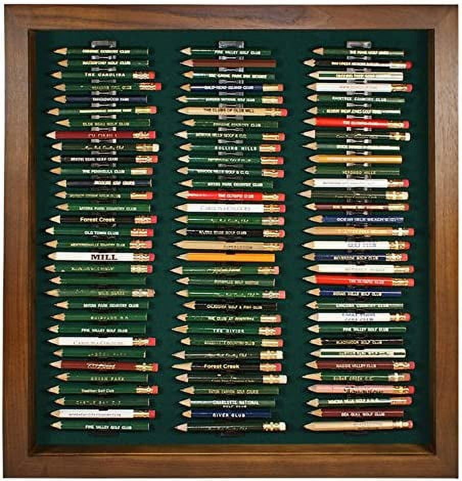 Eureka Golf Pencil Display Case with Acrylic Cover | Holds 96 Round or ...