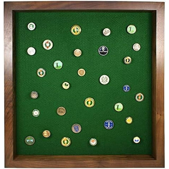 Eureka Golf Products Golf Ball Marker Display Case w/ Acrylic Cover ...