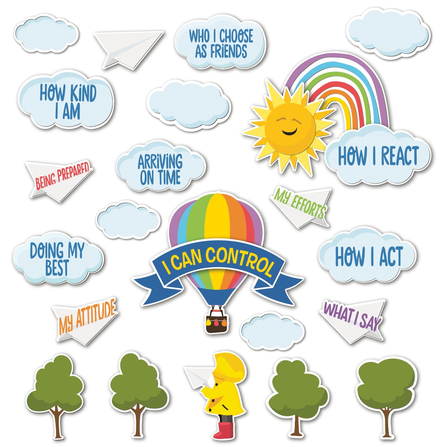 Eureka Growth Mindset What I Can Control Mini Bulletin Board Set, 25 ...