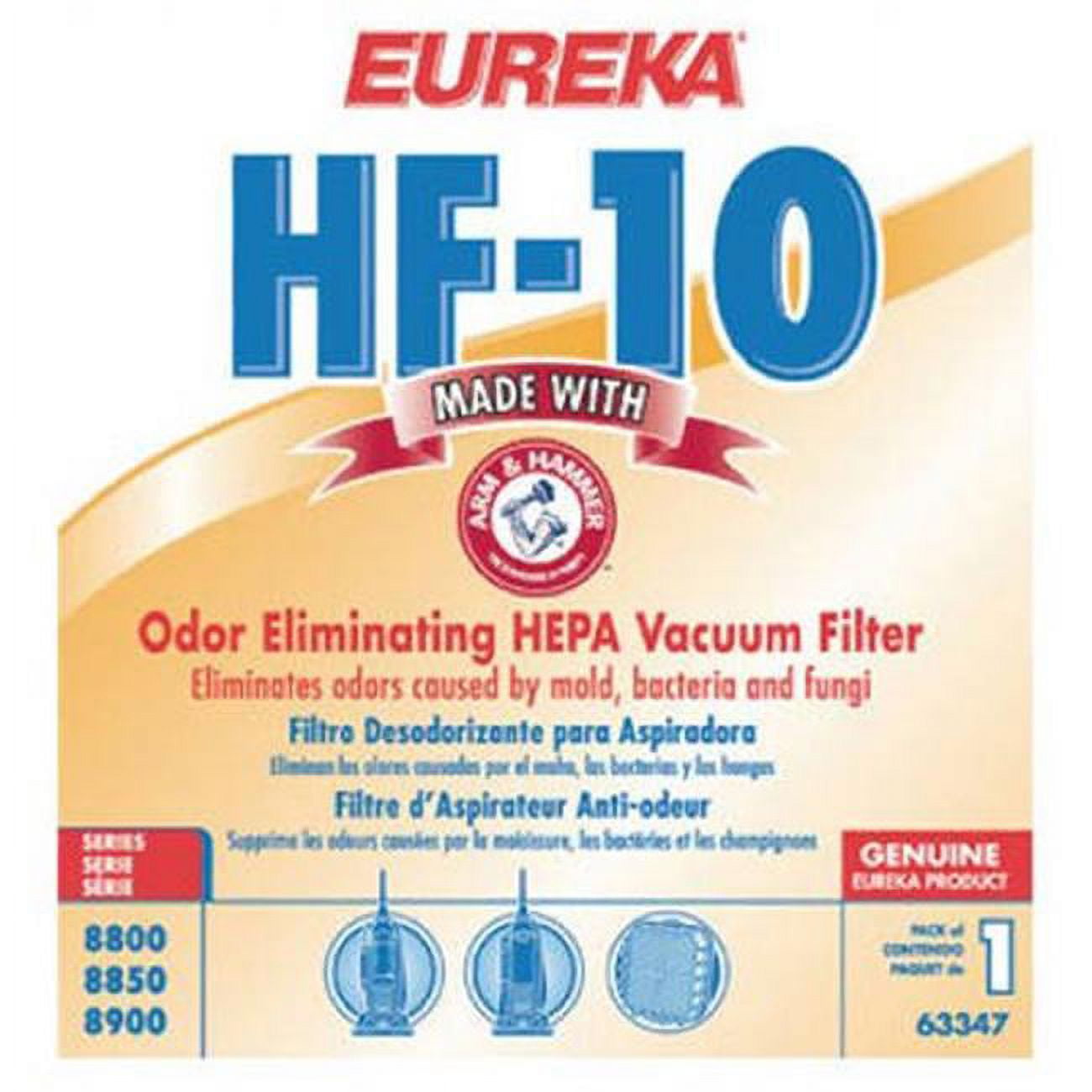 Eureka HF-10 HEPA Filter with Arm & Hammer 63347A - 1 filter - Walmart.com