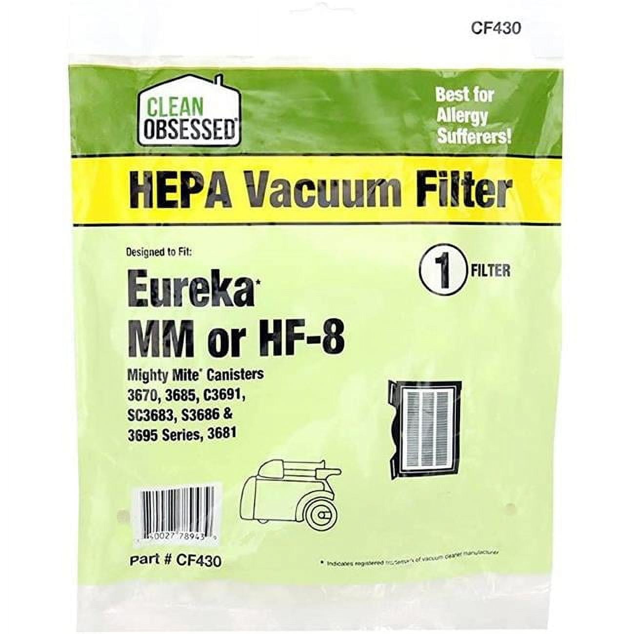 Eureka HF8 Filter - Pack of 50 - Walmart.com