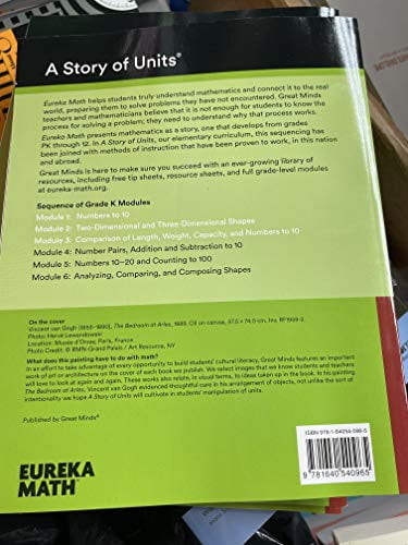 Pre-Owned Eureka Math Grade K Modules 1-3, 9781640540965, 1640540962 ...