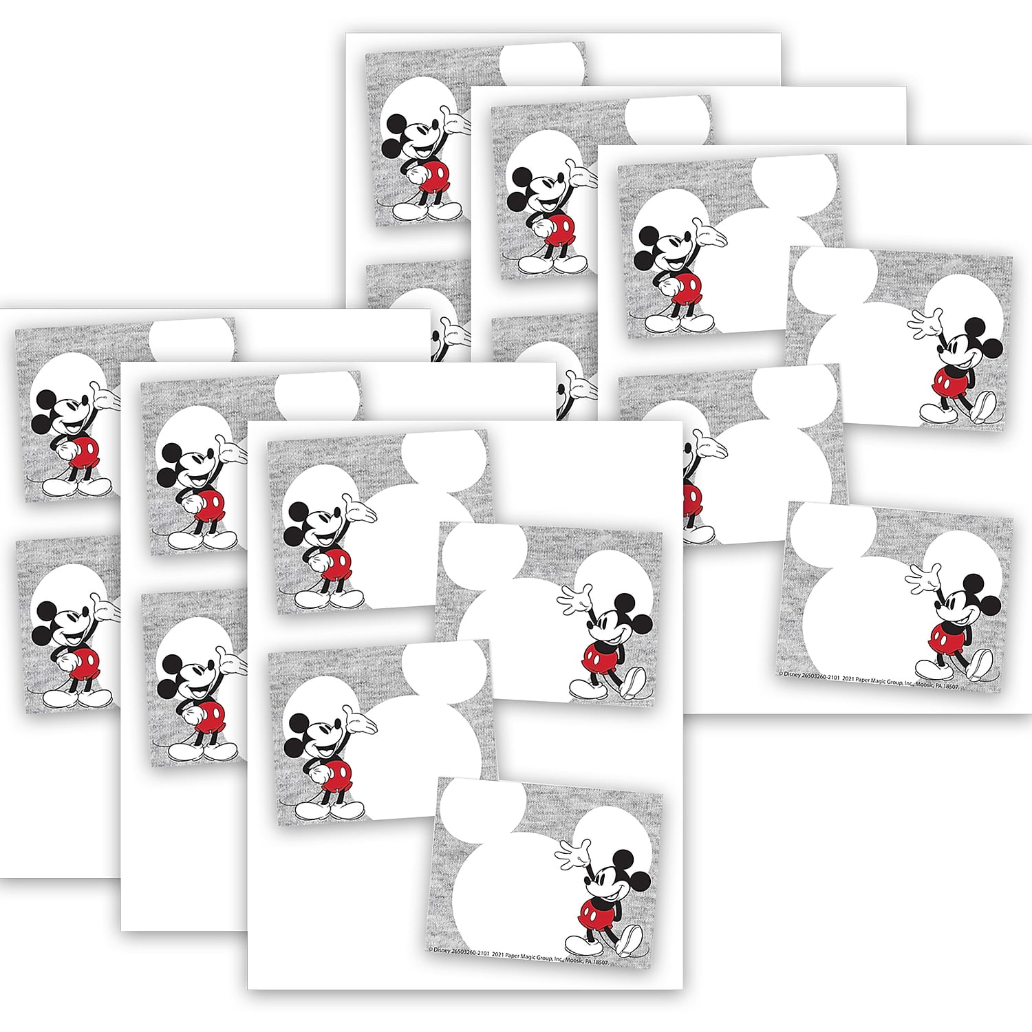 Eureka Mickey Mouse Throwback Self-Adhesive Name Tags 2-7/8" x 2-1/4 ...