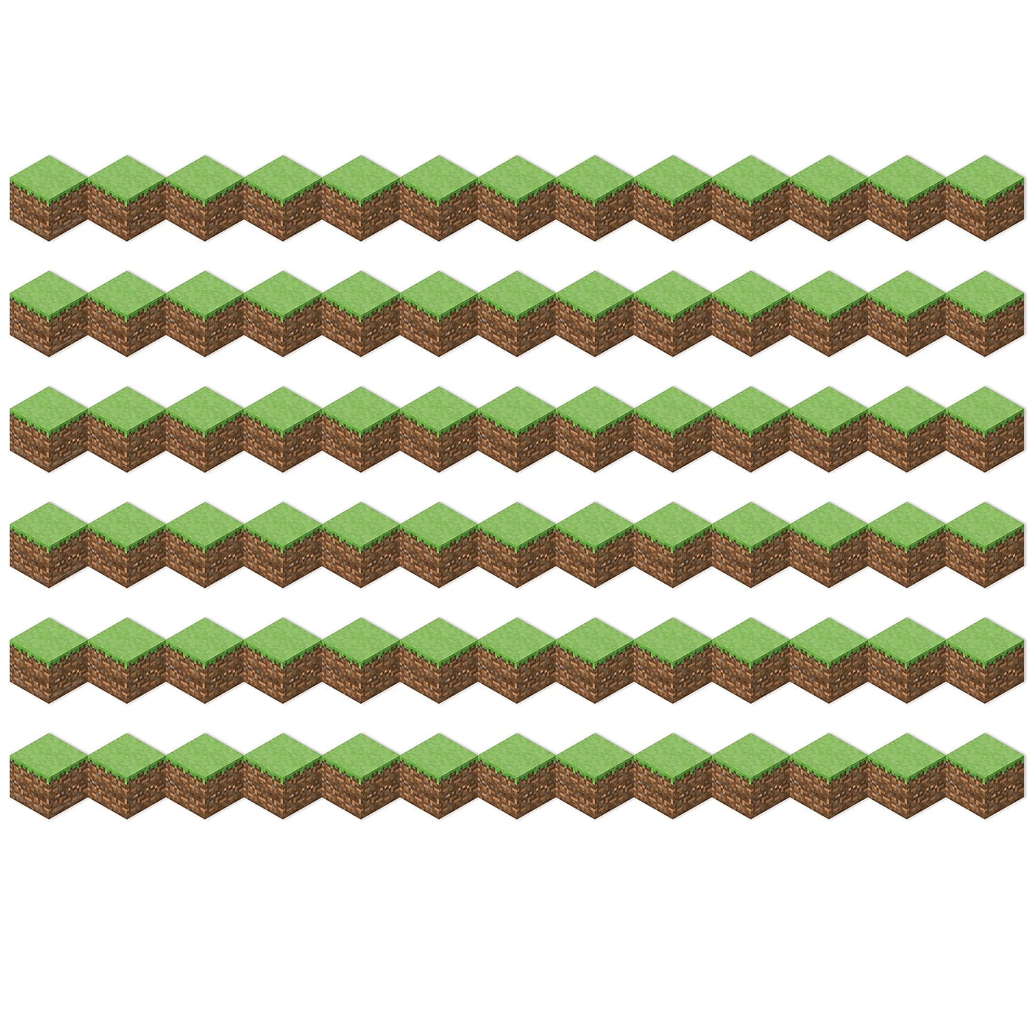 Eureka Minecraft Die-Cut Blocks Extra Wide Trim, 37 Feet Per Pack, 6 ...