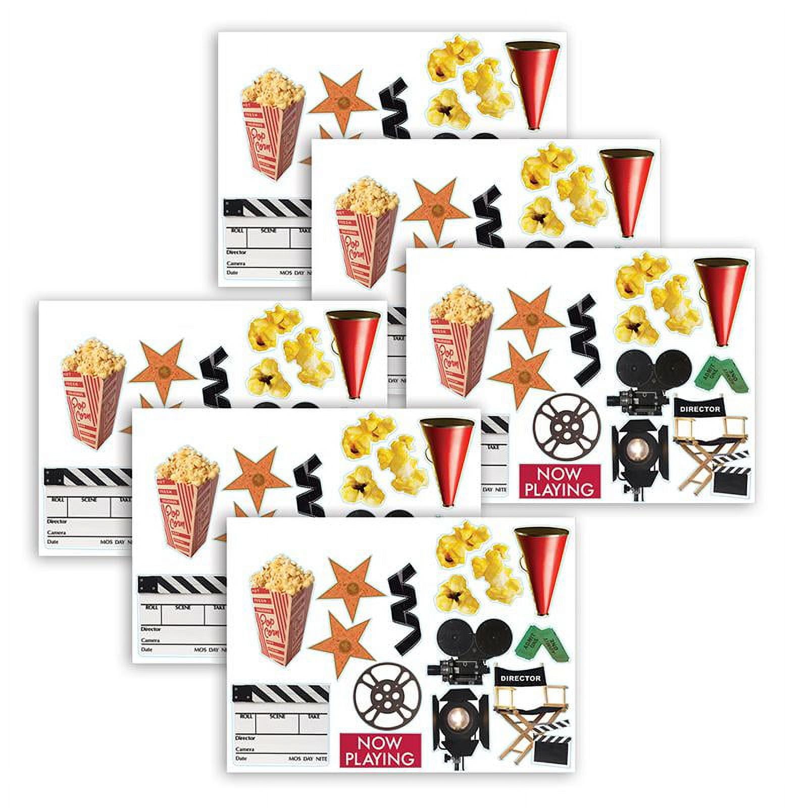 Eureka Movie Theme Two Sided Deco Kit, 6 Kits - Walmart.com
