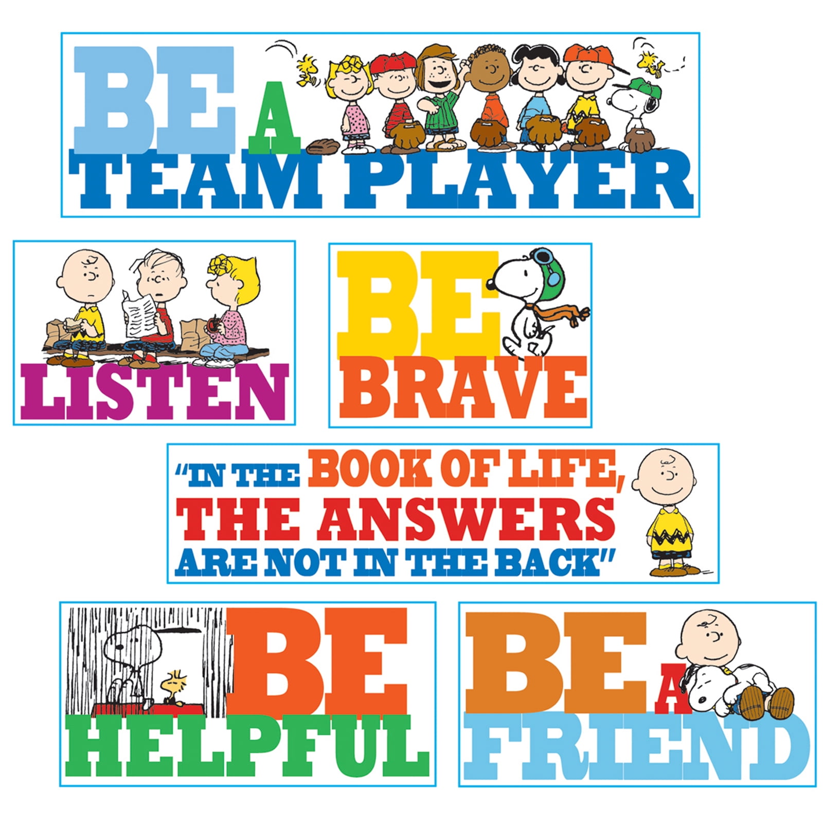 Eureka Peanuts Be The Best You Can Be Bulletin Board Set - Walmart.com