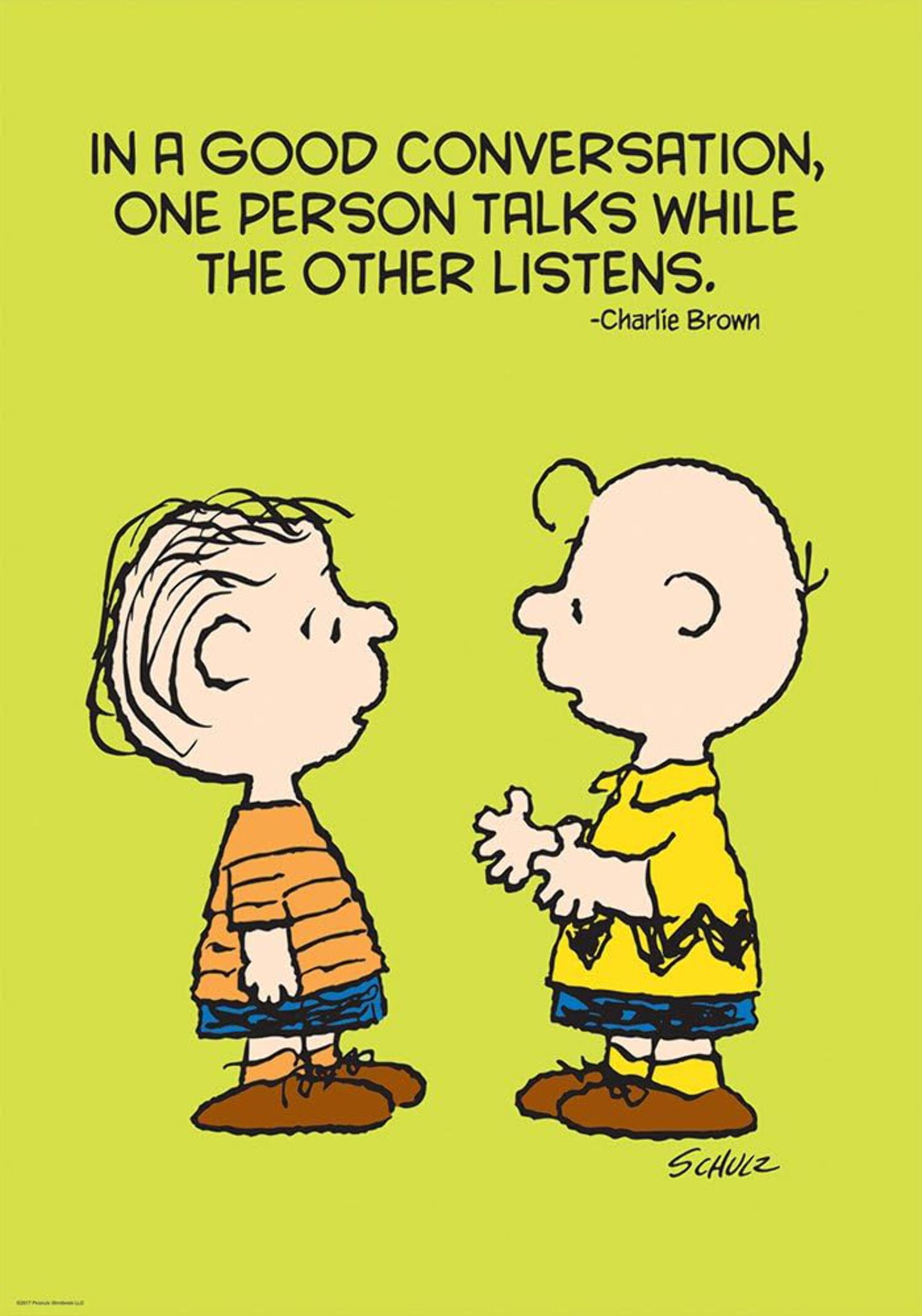 Eureka Peanuts Good Conversation Poster, 13" x 19" (EU 837096 ...