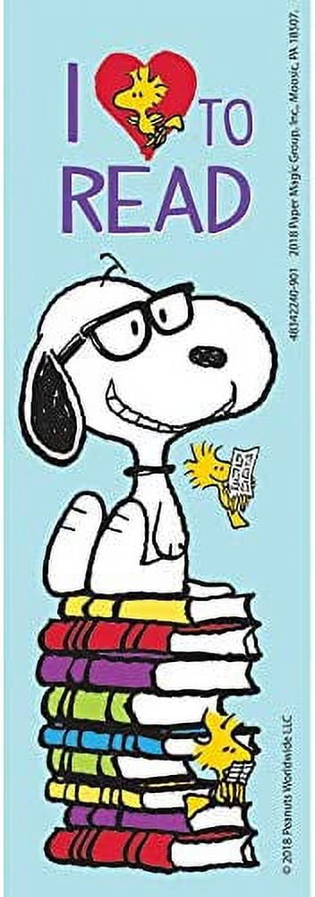Eureka Peanuts ''I Love to Read'' Snoopy Bookmarks for Kids, 36 Ct, 2 ...