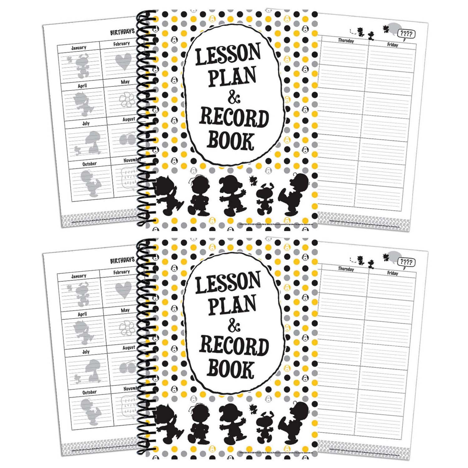 Eureka Peanuts Touch of Class Lesson Plan & Record Book, Pack of 2 ...