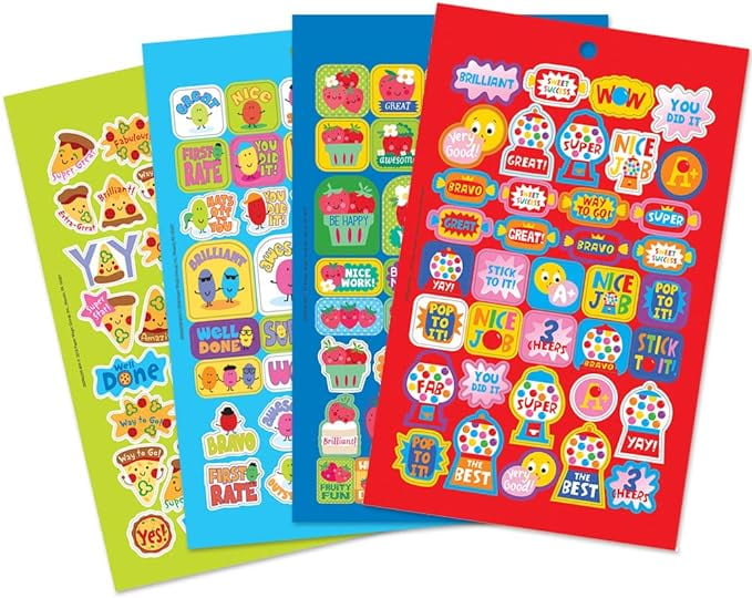 Eureka Scented Motivational Stickers for Kids and School Teachers ...