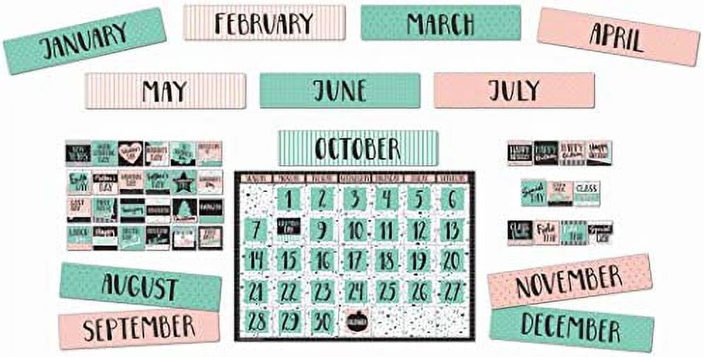 Eureka® Simply Sassy Calendar Bulletin Board Set, 83 Pieces - Walmart.com