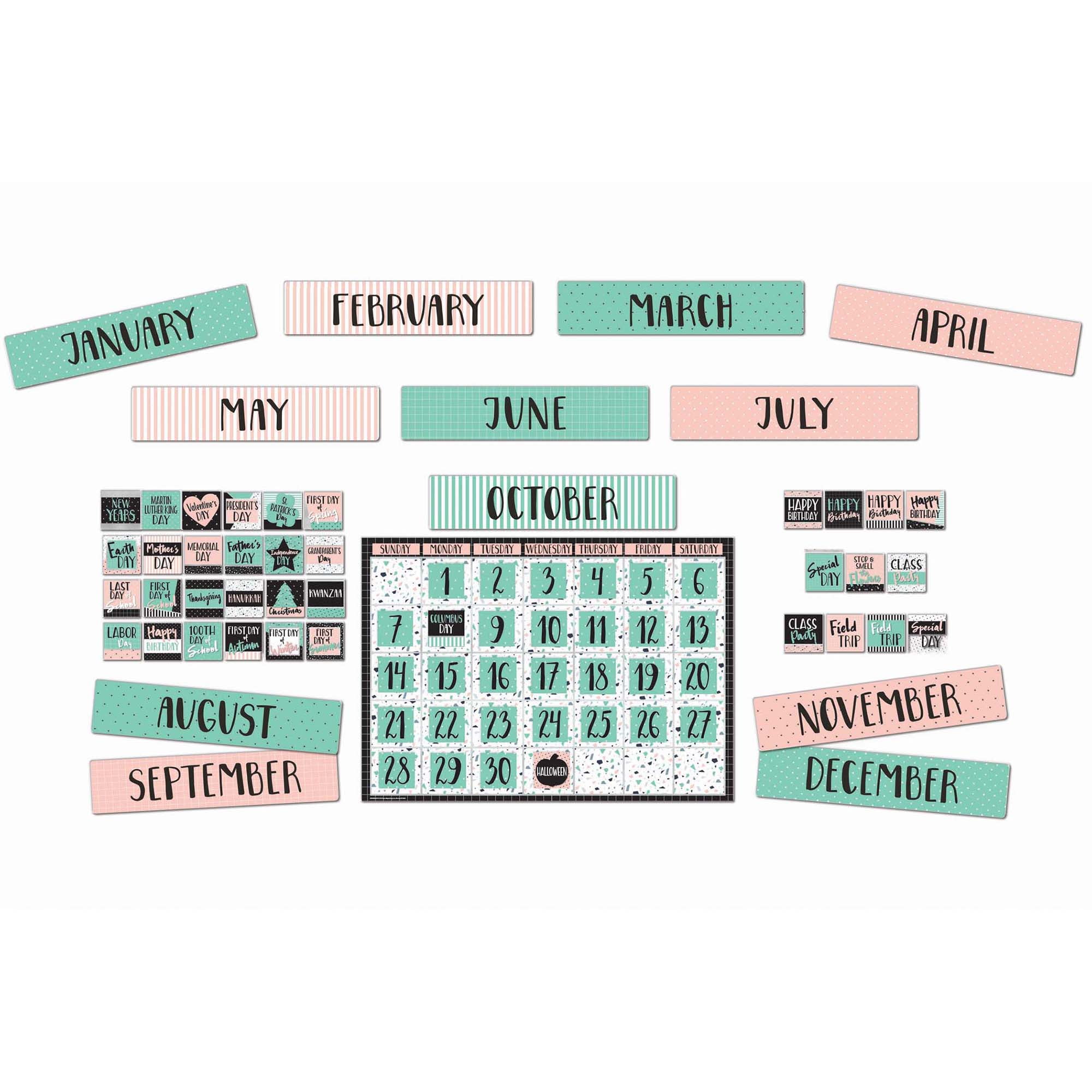 Eureka Simply Sassy Calendar Bulletin Board Set - Walmart.com