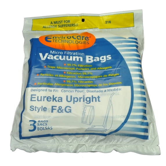 Eureka, Style F&G Vacuum Cleaner Bags, Envirocare Generic Brand, 3 Pack ...