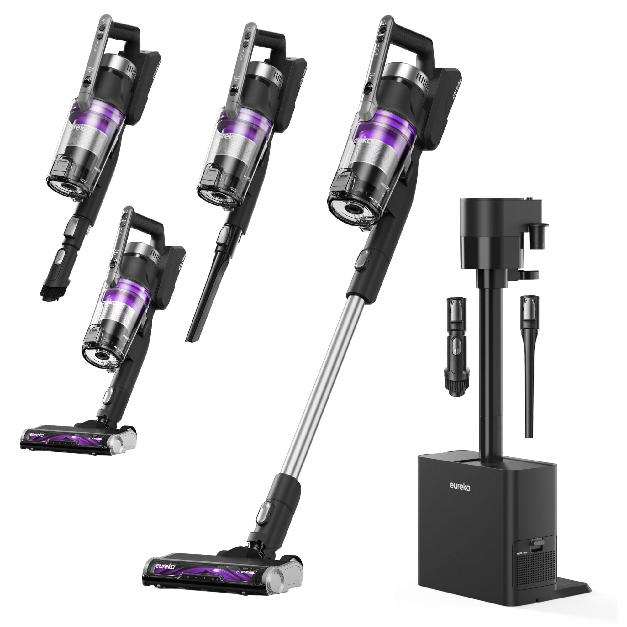 Eureka Stylus Elite Anti-Tangle Cordless Stick Vacuum Cleaner, 60 ...