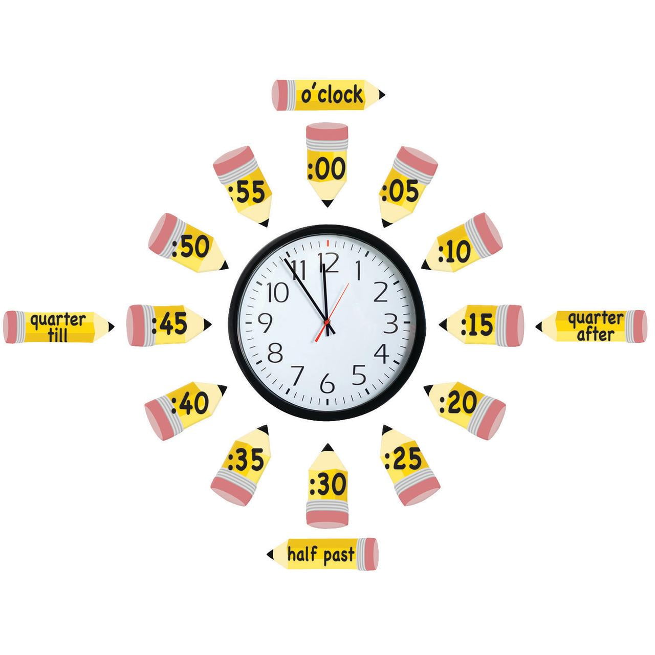 Eureka Telling Time Bulletin Board Set - Walmart.com
