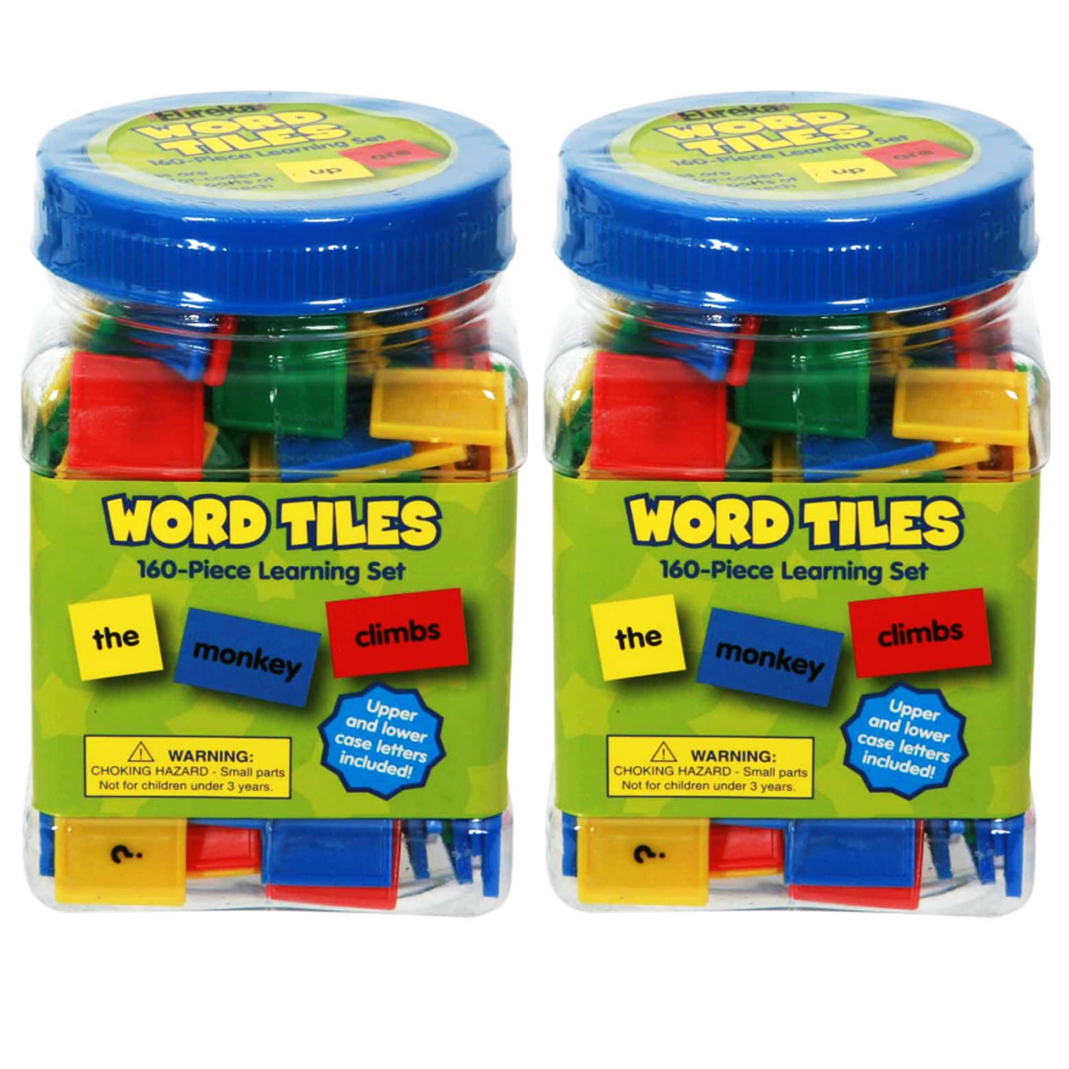 Eureka Tub of Word Tiles, 160 Per Set, 2 Sets - Walmart.com
