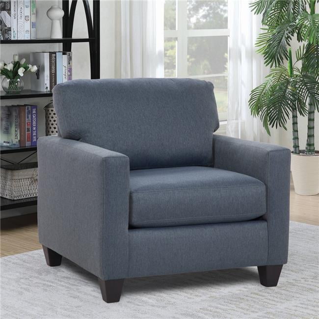Eureka Upholstered Arm Chair, Denim Blue - Walmart.com