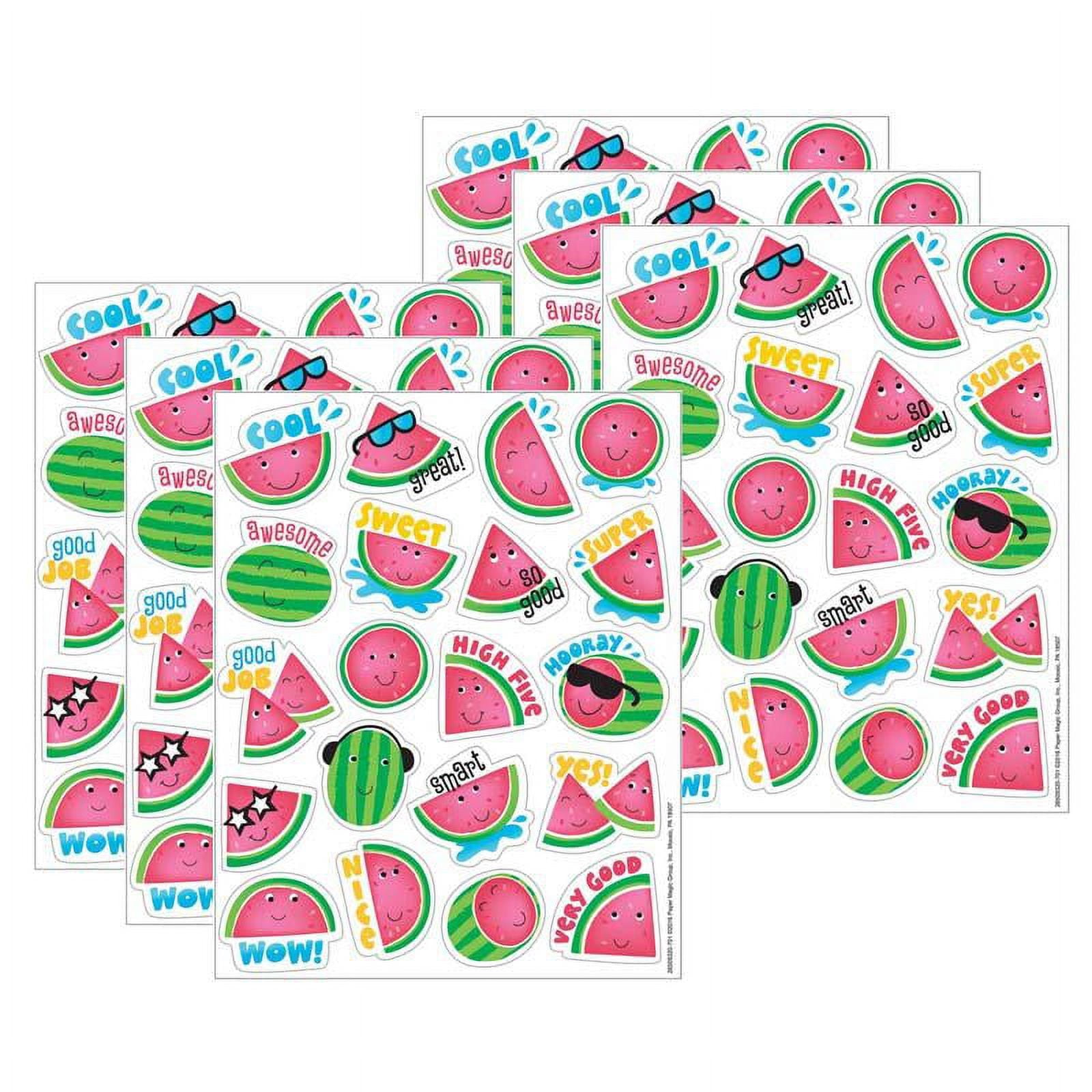 Eureka Watermelon Scented Stickers, 80 Per Pack, 6 Packs - Walmart.com