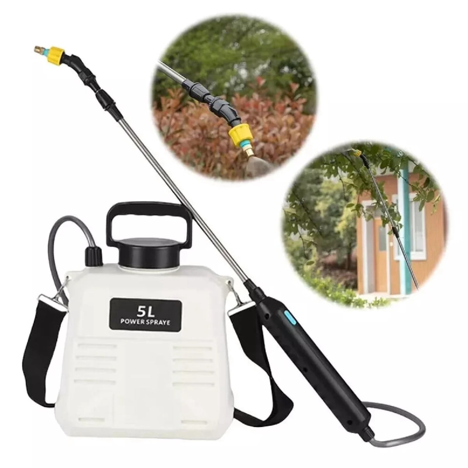 Eurhowing 1.35Gal Electric Garden Sprayer, USB-C Rechargeable Battery ...