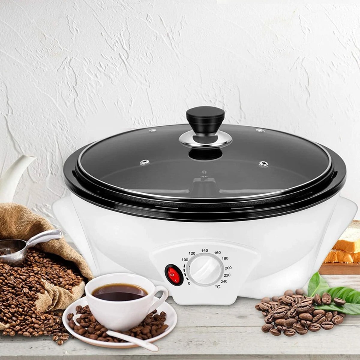 Eurhowing 1200W Coffee Roaster, 800g Capacity Electric Coffee Bean ...