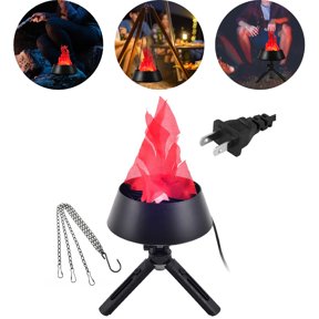 JIAN YA NA 4 in 1 Artificial Fire Flames, Battery Operated Fake Fire ...