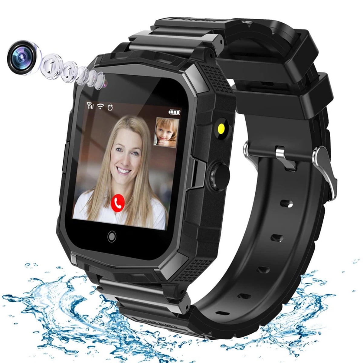 Eurhowing 4G Kids Smartwatch, 1.4" Touchscreen Waterproof Smart Watch ...