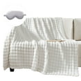 Eurhowing Faux Furry Bubble Throw Blanket, 450GSM Thick Soft Fluffy ...