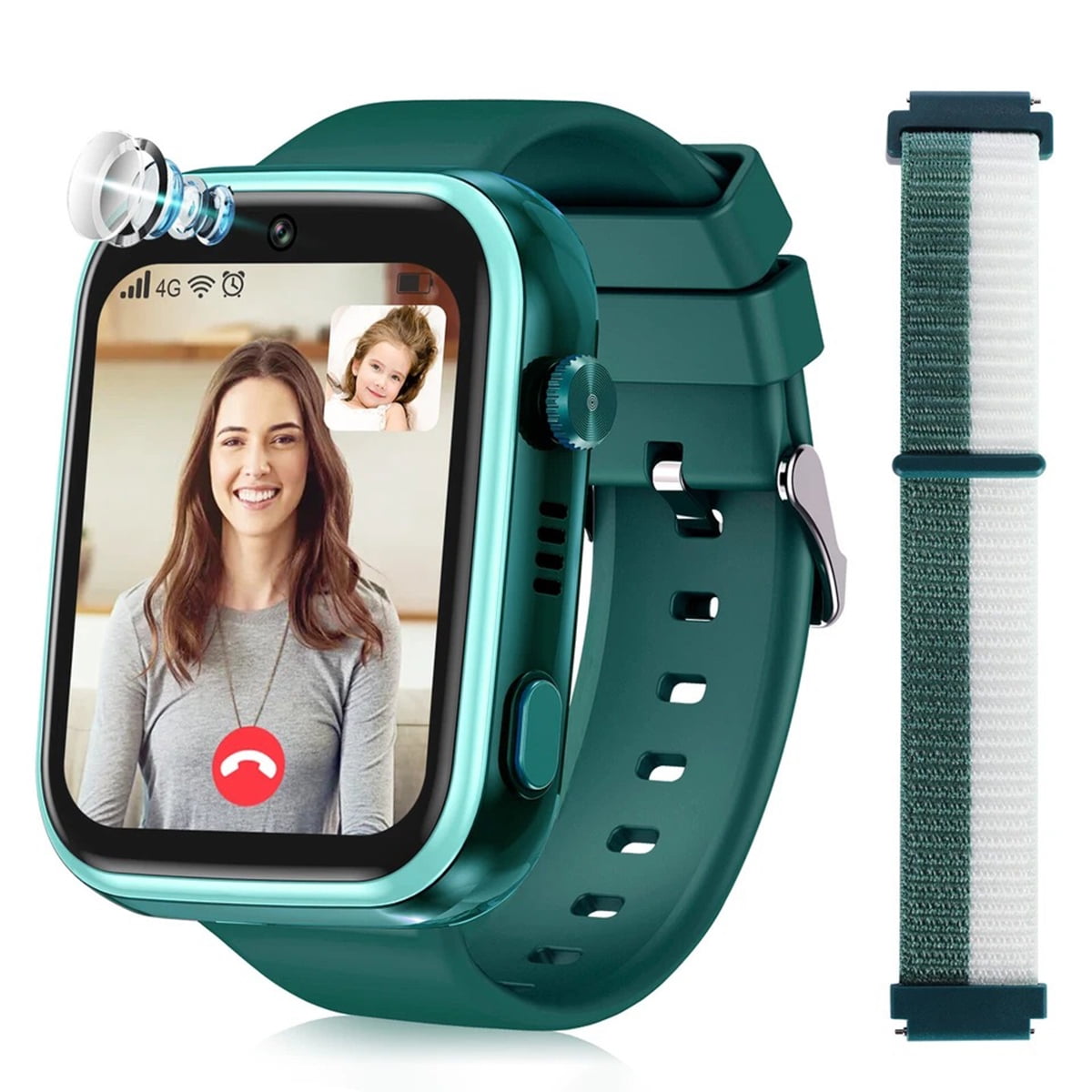 Eurhowing Kids Smartwatch with GPS Tracker & Video Call & SOS, Parental ...