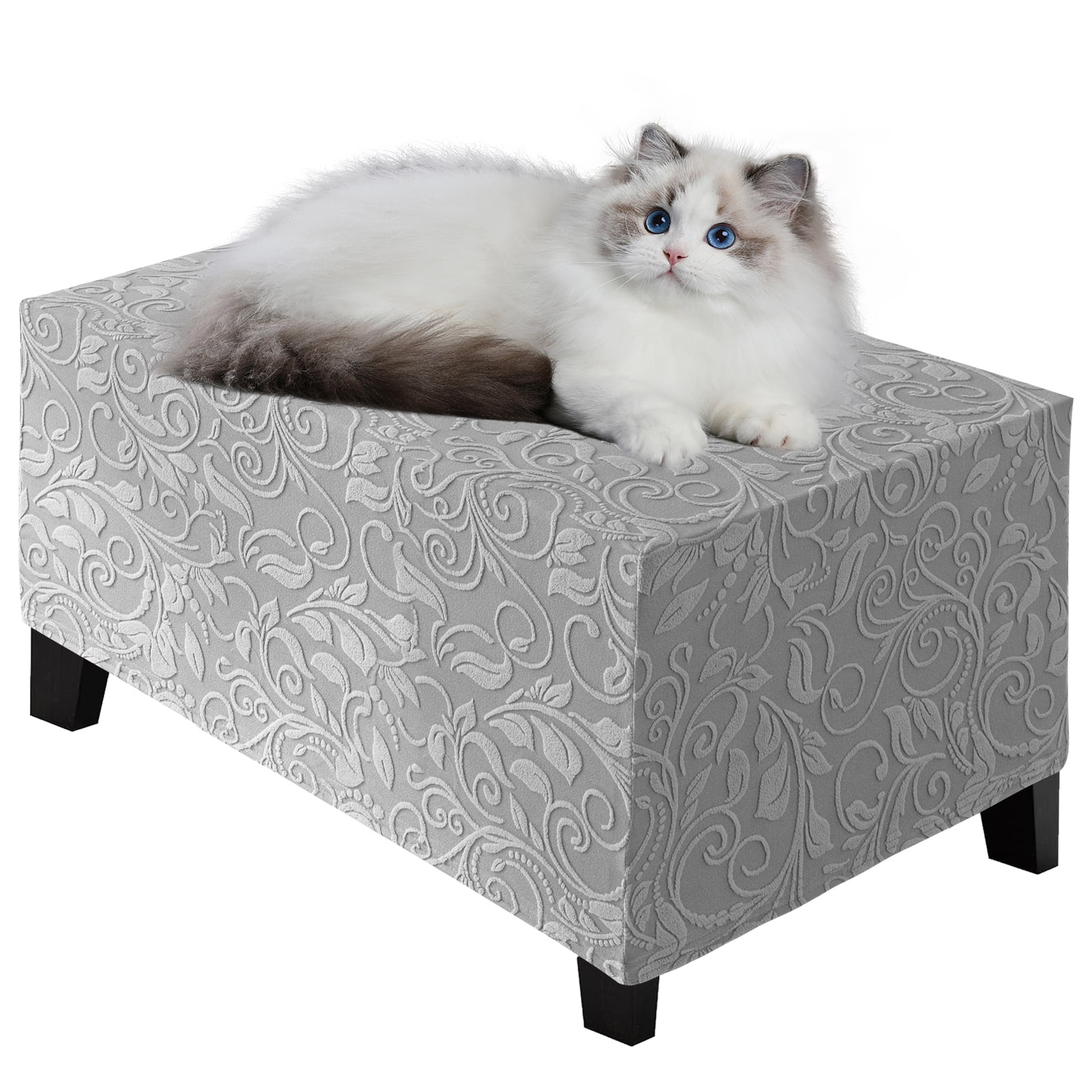 Eurhowing Ottoman Cover, Rectangular Storage Ottoman Slipcovers ...