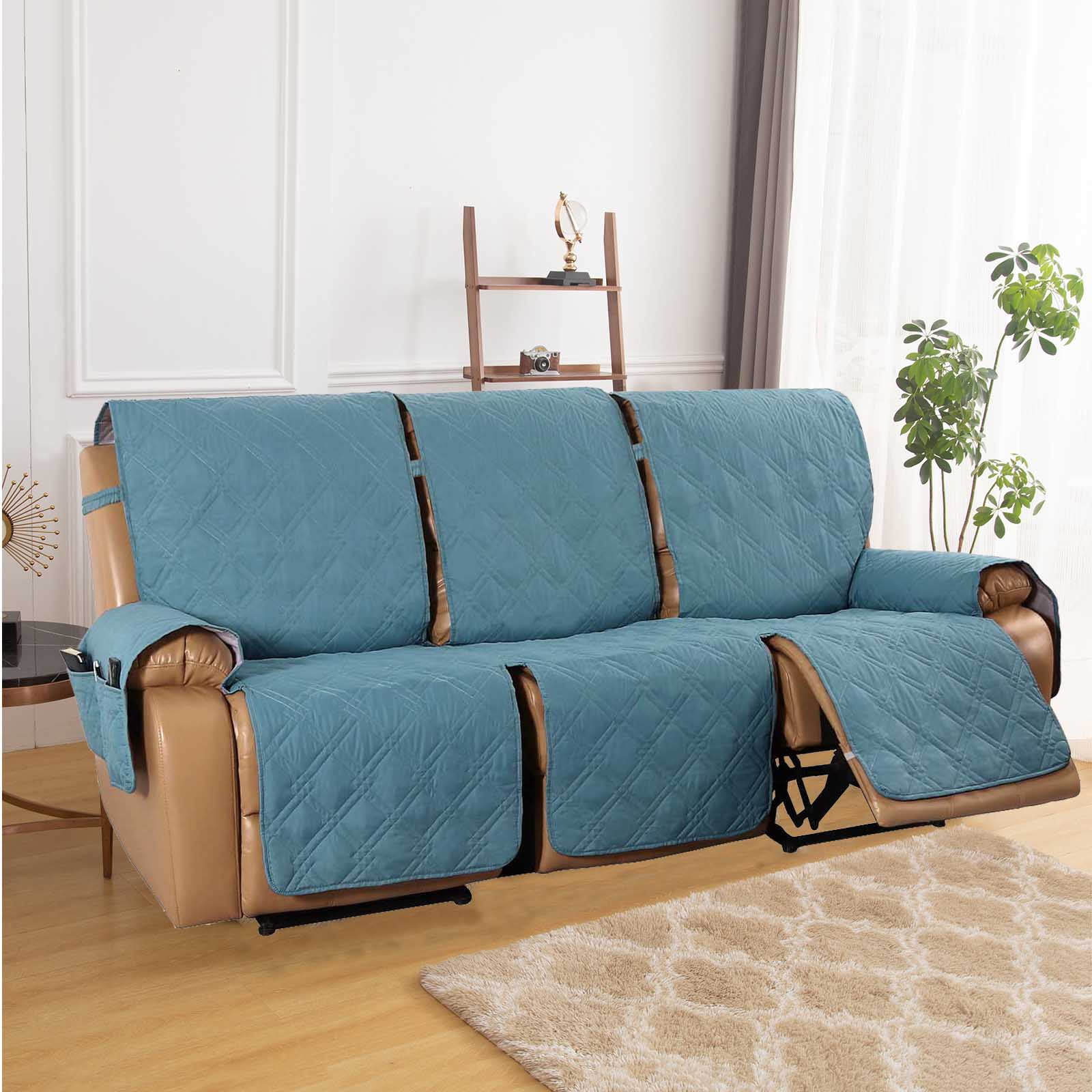 Eurhowing Recliner Sofa Cover for 3-Seater, Waterproof Stretchable Sofa ...
