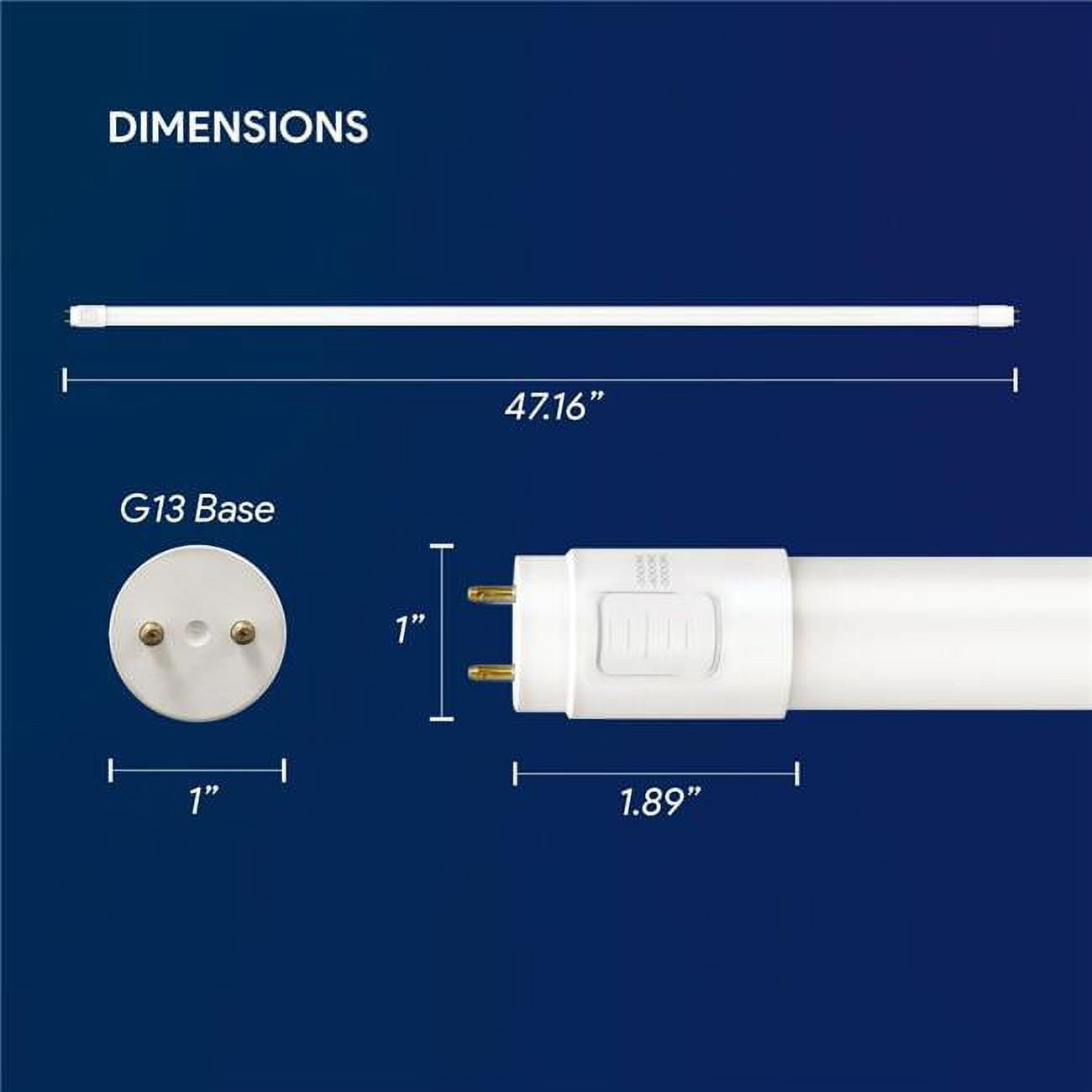 Euri Lighting ET8-18W50SH 4 ft. T8 18W Omni-Directional Hybrid Type A&B ...