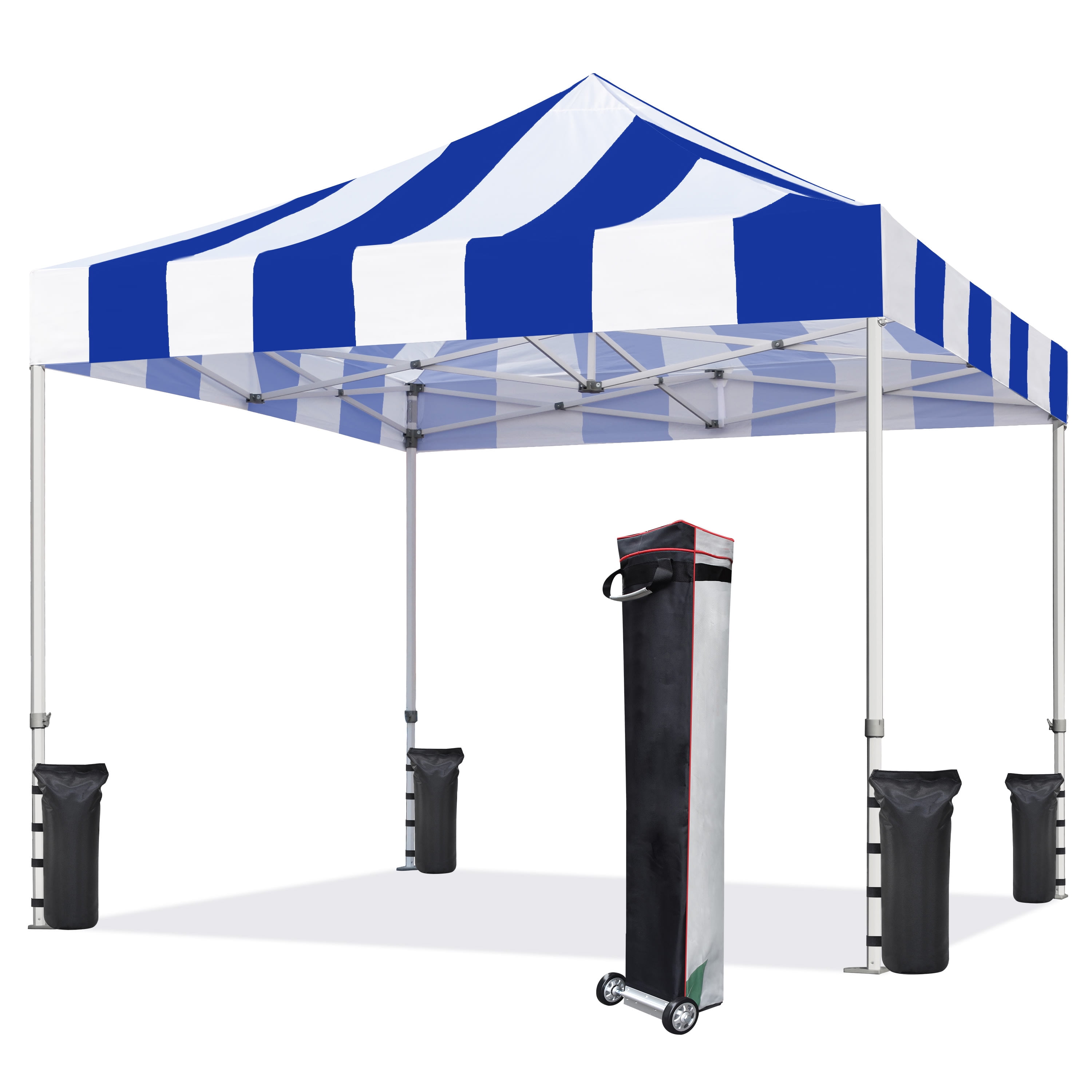 Euromax 10x10 Outdoor Canopy Tent with Roller Bag and 4 Sandbags ...
