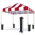 Euromax 10x10 Portable Canopy Tent with Roller Bag and 4 Sandbags ...