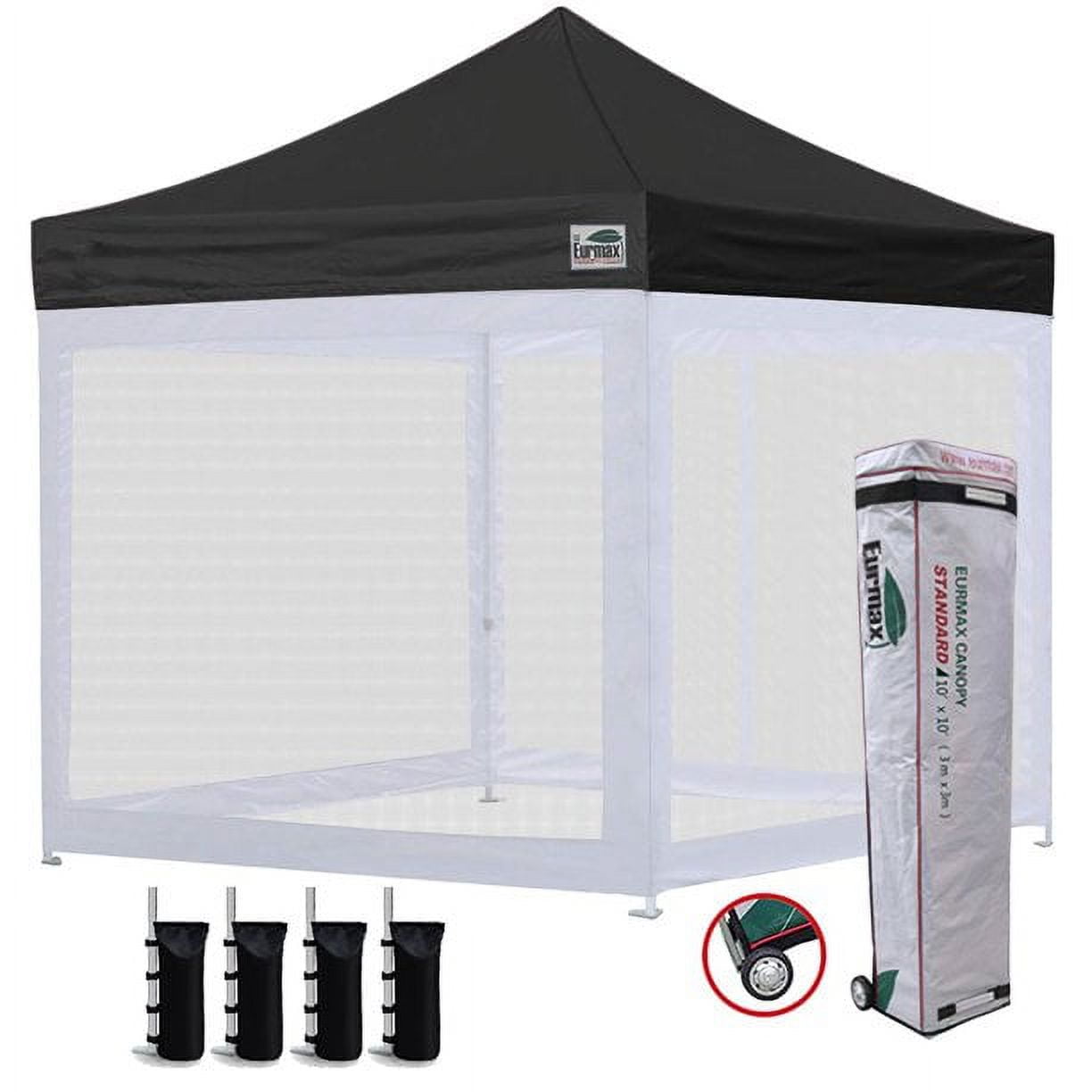 Eurmax 10x10 Pop up Canopy Screen Houses Shelter Outdoor Canopy with ...