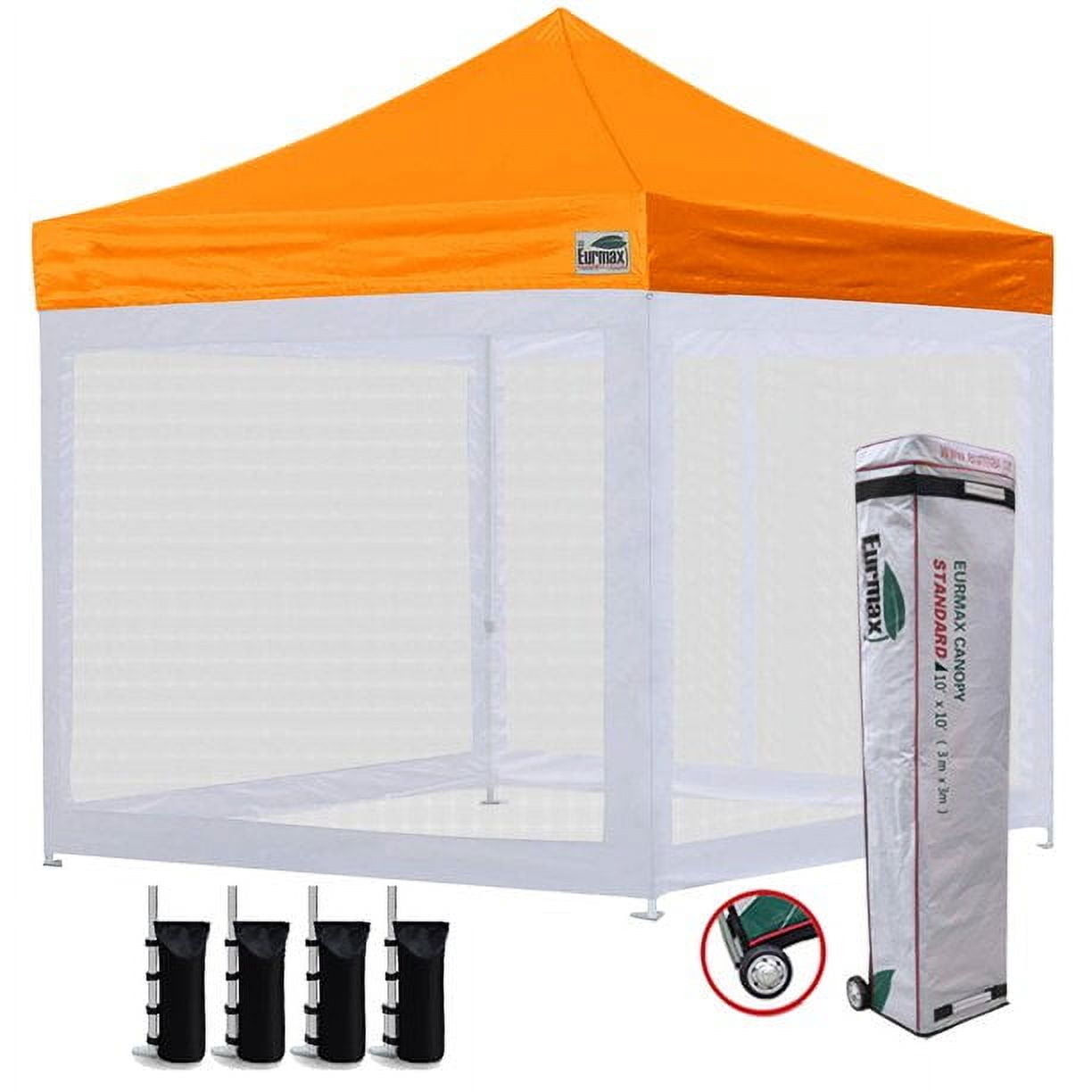 Eurmax 10x10 Pop up Canopy Screen Houses Shelter Outdoor Canopy with ...