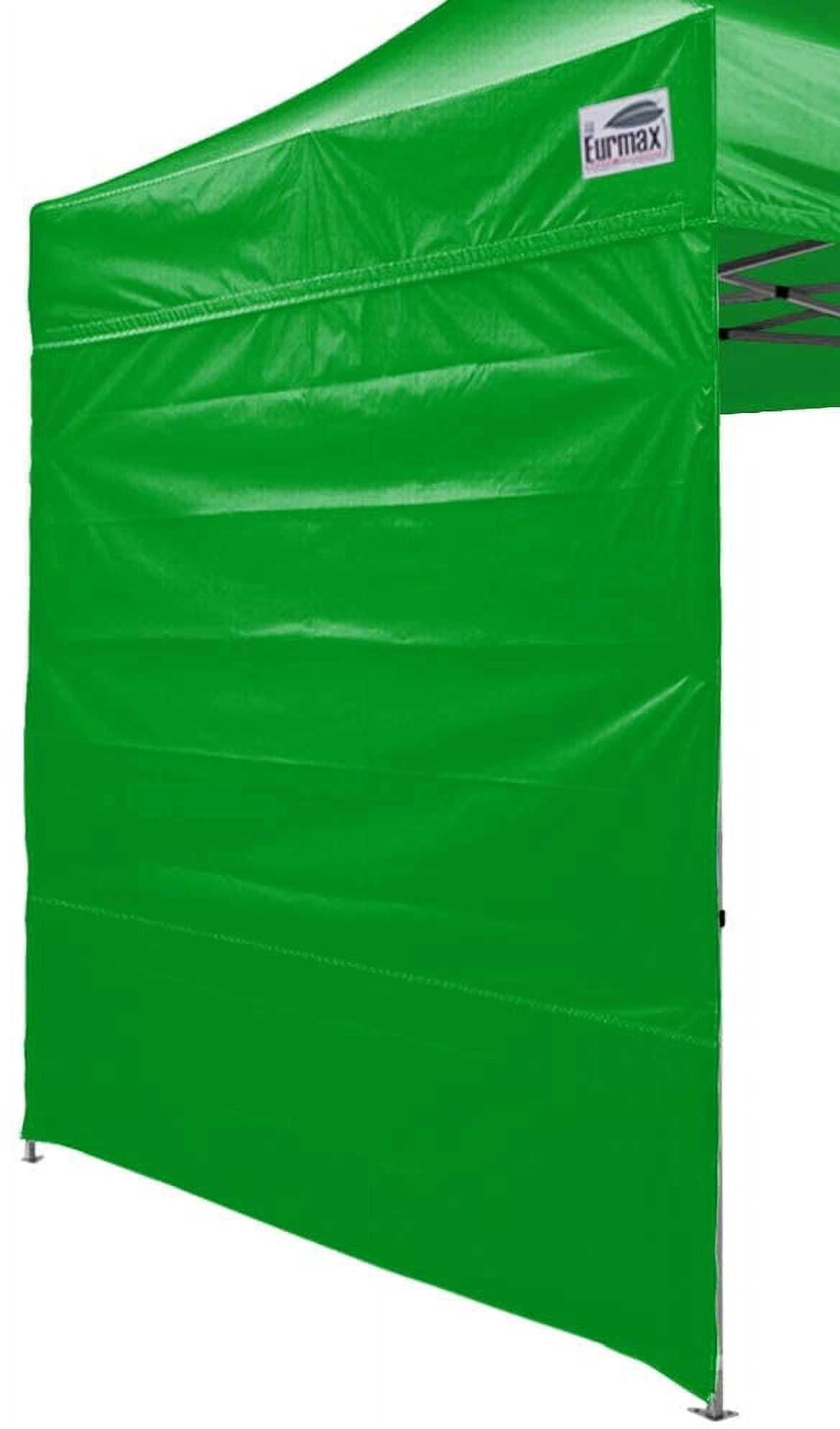 Eurmax Instant Sunwall for 8x8FT Pop up Canopy, 1 Pack Kelly Green ...