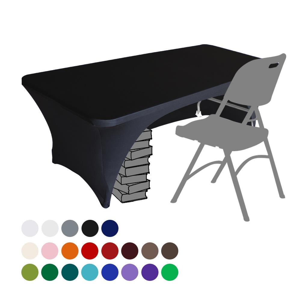Euromax USA Spandex Table Cover Fitted 30+ Colors Polyester Tablecloth ...