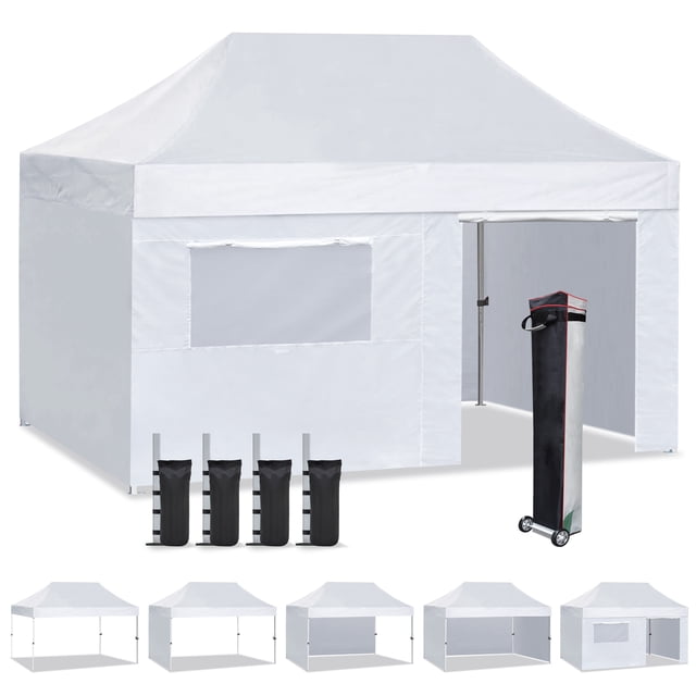 Eurmax 10'x15' Pop Up Tent - Canvas - Walmart Business Supplies