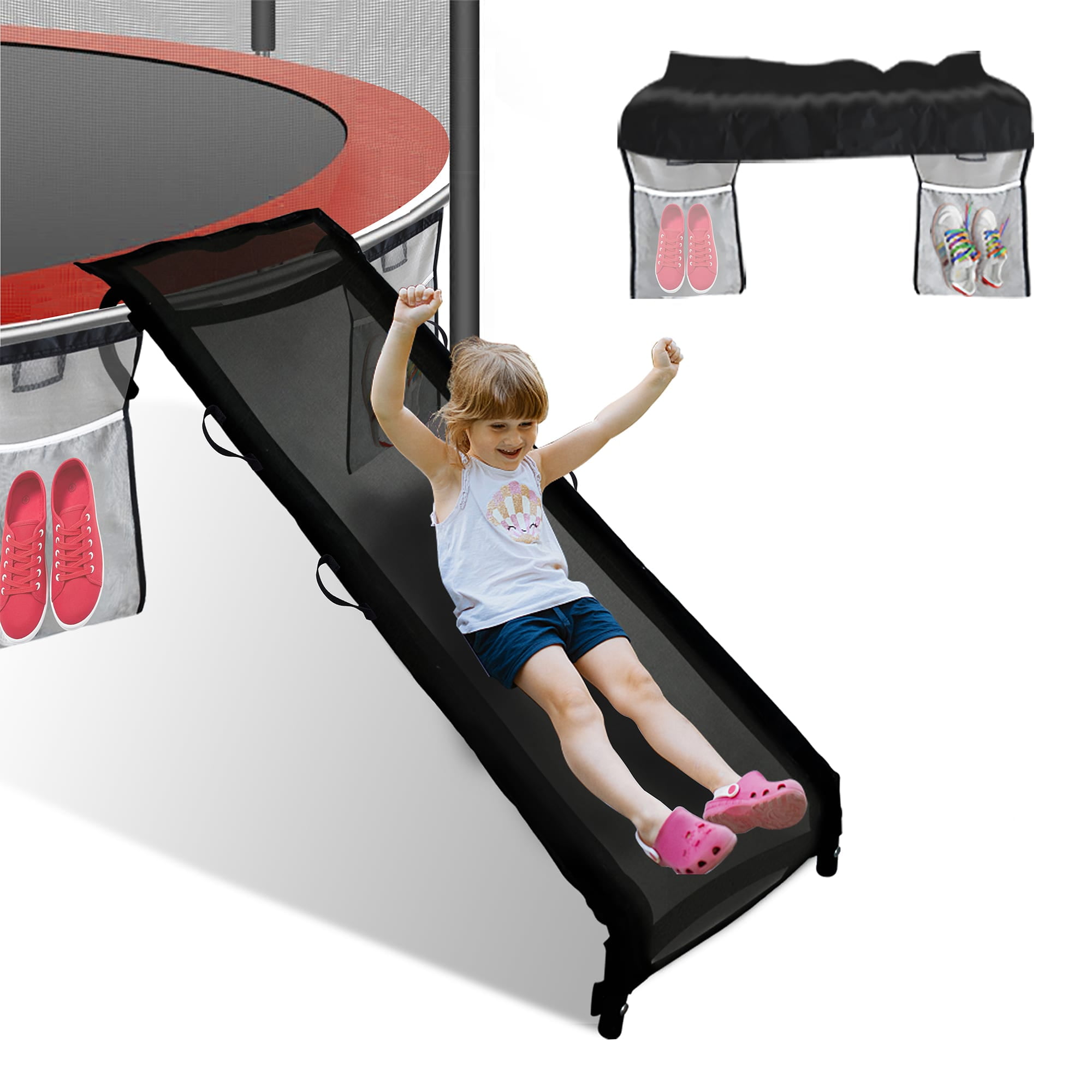 Eurmax USA Universal Easy-to-Assemble Trampoline Slide Ladder - Walmart.com