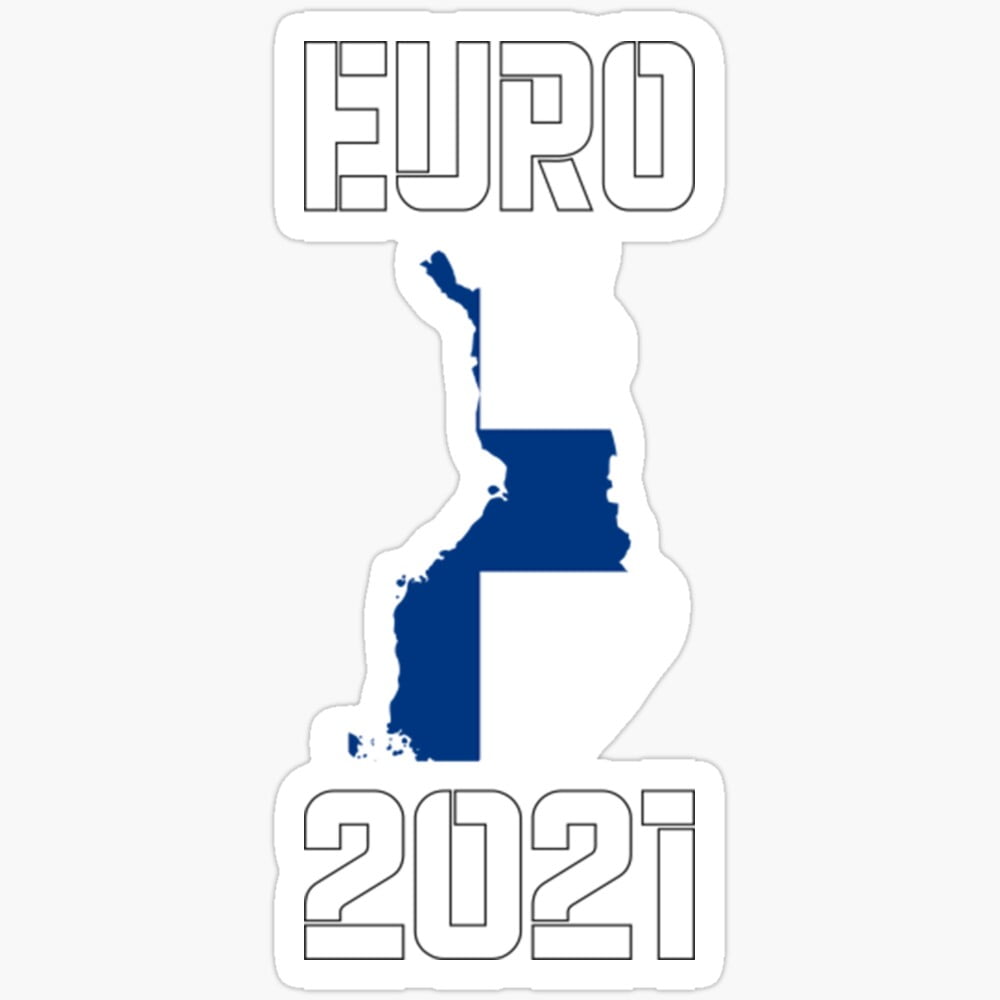 Euro 2021 Finland Sticker Phone Decal Water Bottle Stickers Car Decals ...